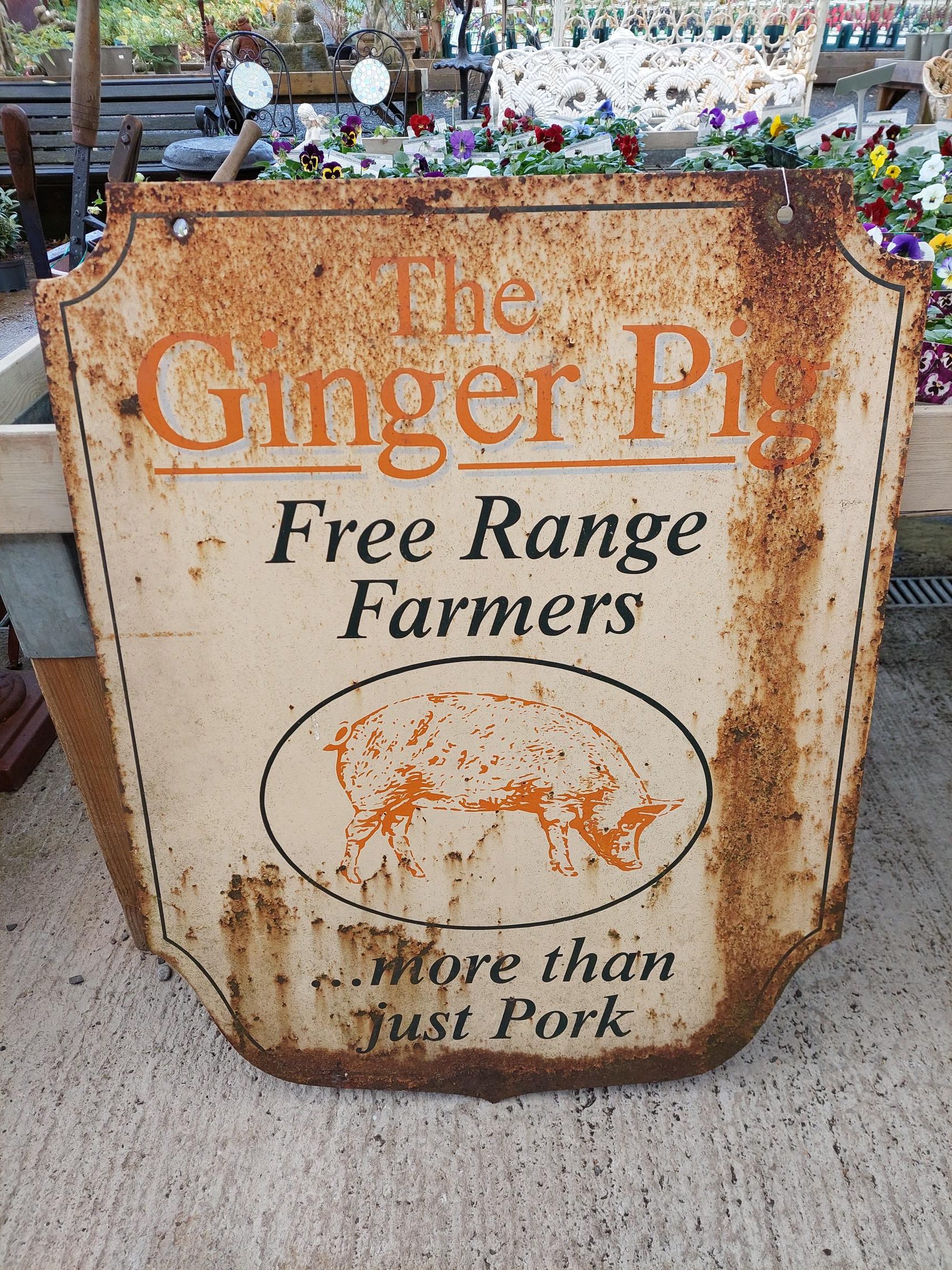 The Ginger Pig Sign | Woodside Garden