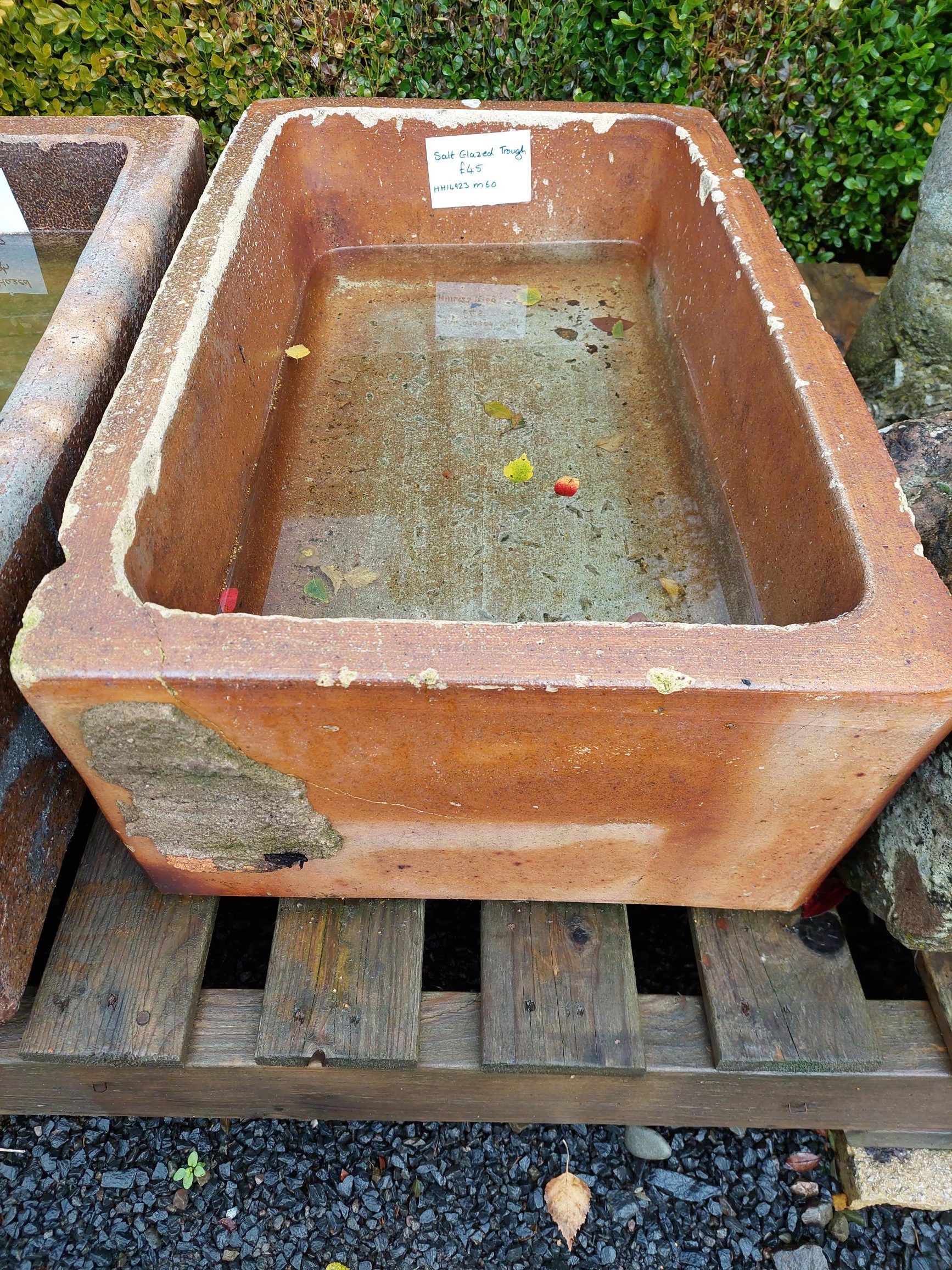 Rectangular Salt Glazed Trough | Woodside Garden